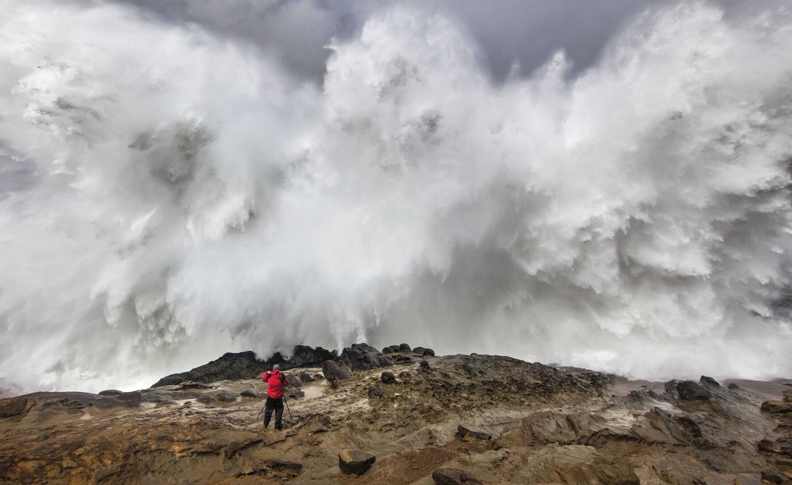 Storm Watching on the Oregon Coast - 1859 Oregon's Magazine